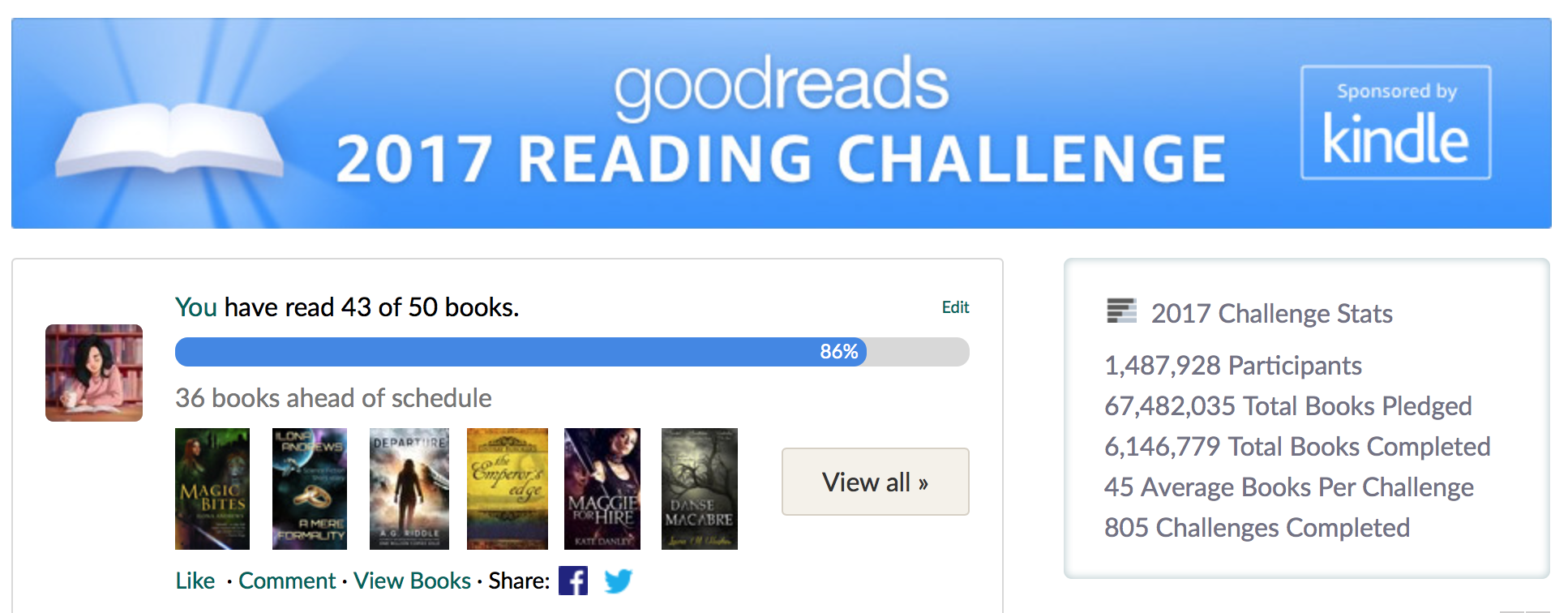 Goodreads 2017 Reading Challenge Devyn Jayse